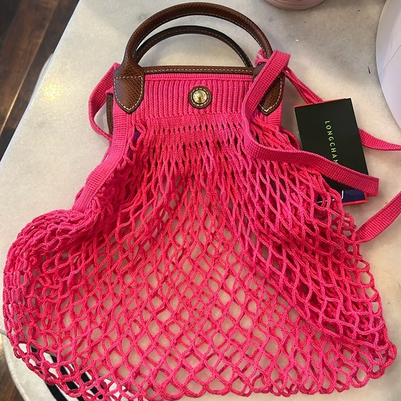 Longchamp | Bags | Longchamp Net Bag Pink | Poshmark